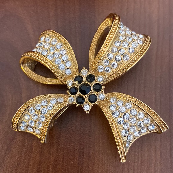 Roman | Jewelry | Roman Vintage Bow Style Gold Tone Broochpin With ...